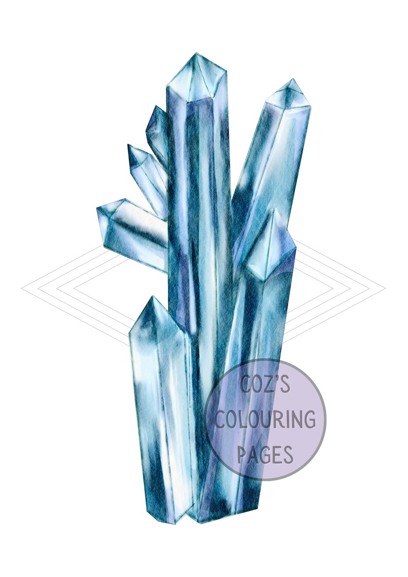 10 Printable Geode Reverse Colouring Pages - Kids & Adult Colouring ...