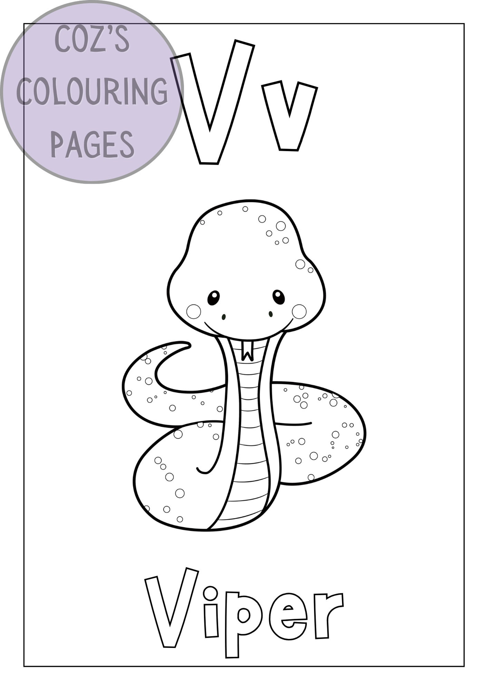 Alphabet Animal Colouring Pages - Printables - Kids Colouring Pages ...