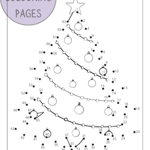 Christmas Dot to Dot Colouring Pages - Printables - Kids Colouring ...