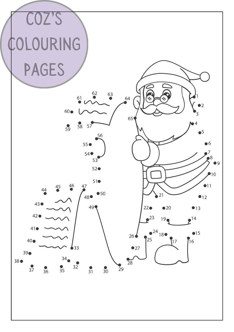 Christmas Dot to Dot Colouring Pages Printables Kids Colouring Pages ...