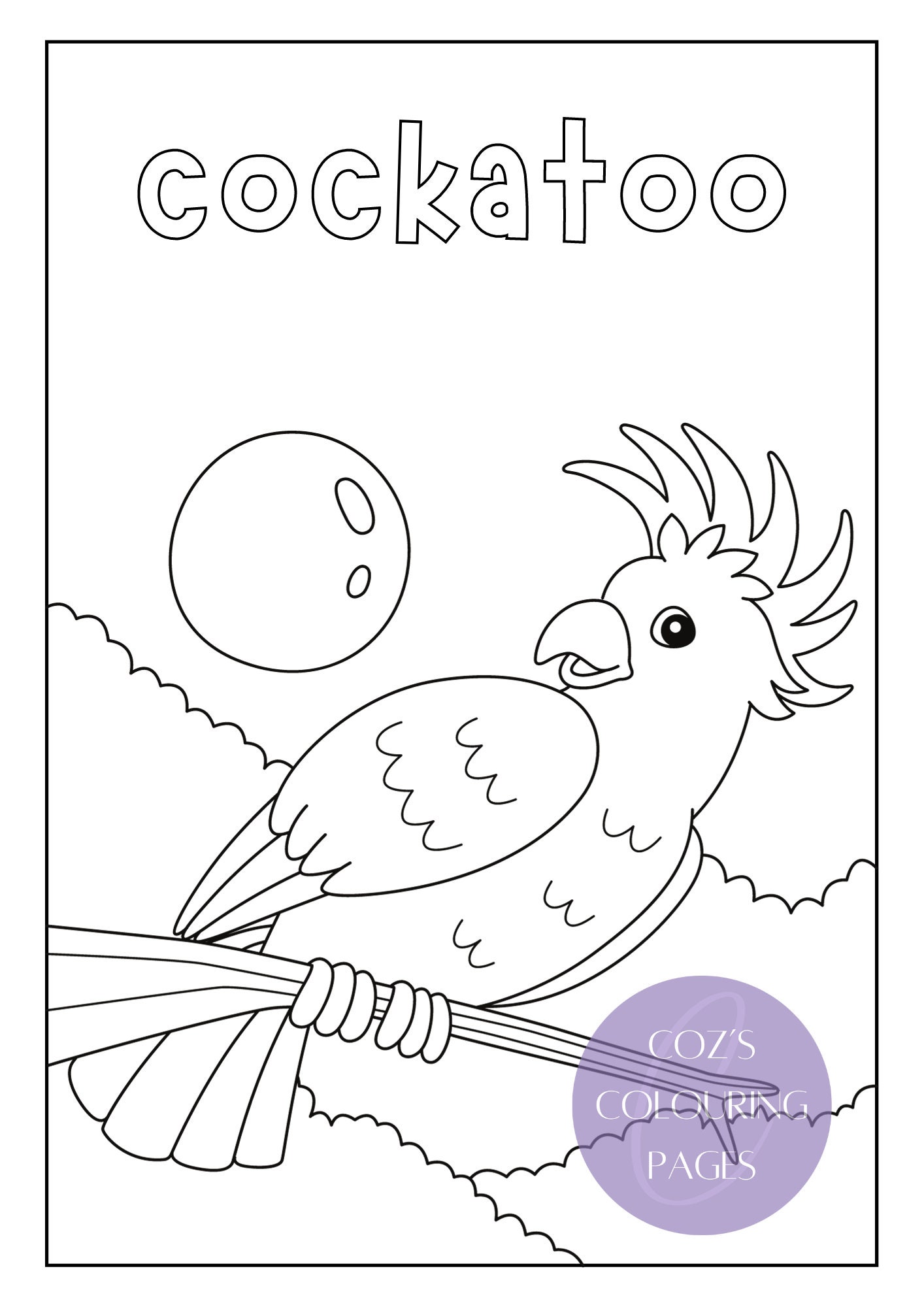 Australian Animal Colouring Pages - Printable Colouring Pages - Etsy
