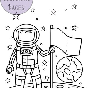 Space Colouring Pages - Printables - Kids Colouring Pages - Digital ...