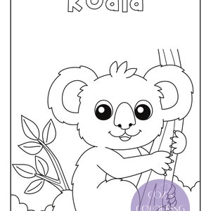 Australian Animal Colouring Pages Printable Colouring Pages - Etsy