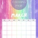 Calendar Reverse Colouring Pages - Printables - Digital Download - Etsy