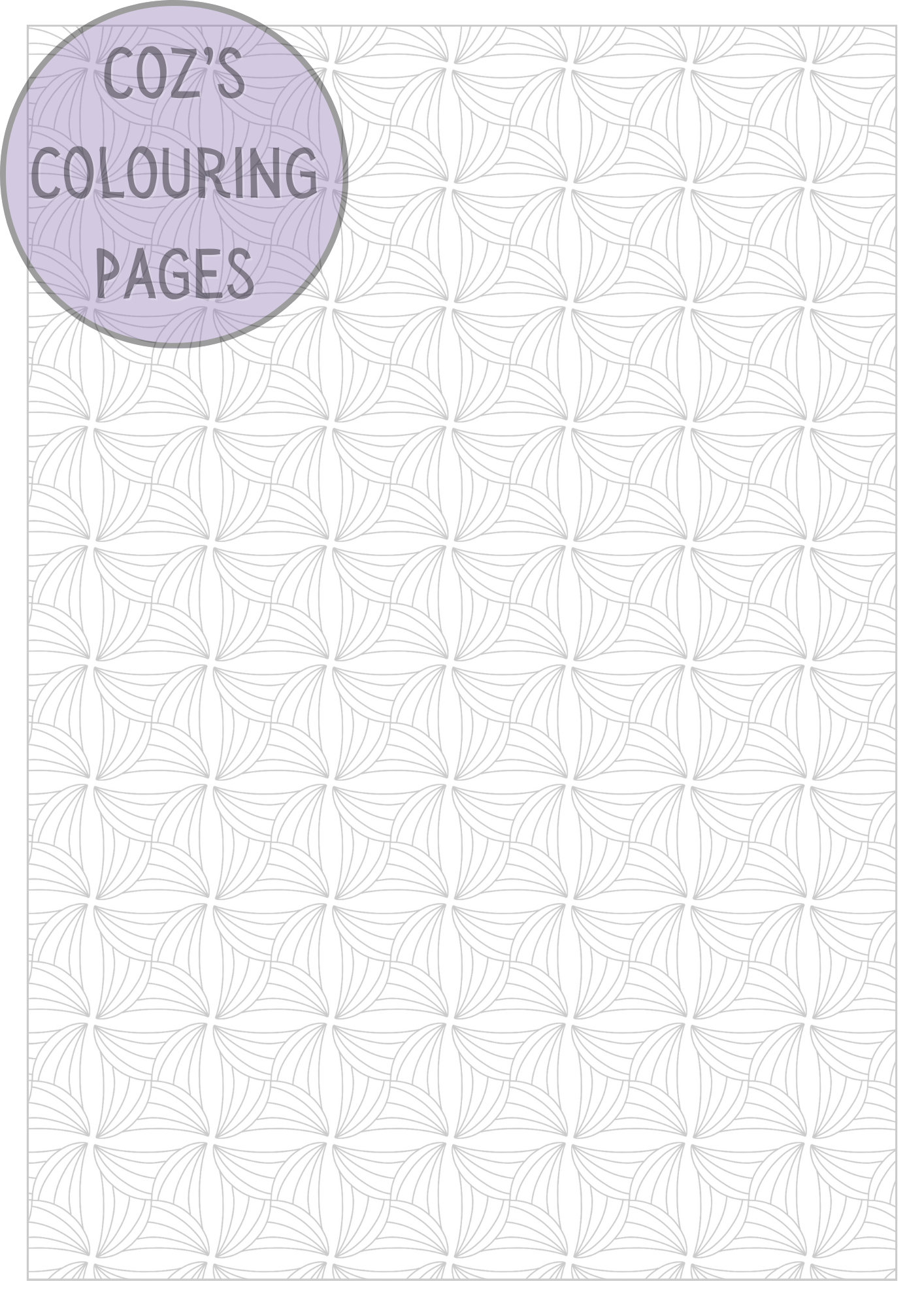 Trace Pattern Pages - Printables - Adult & Kids Colouring Pages ...