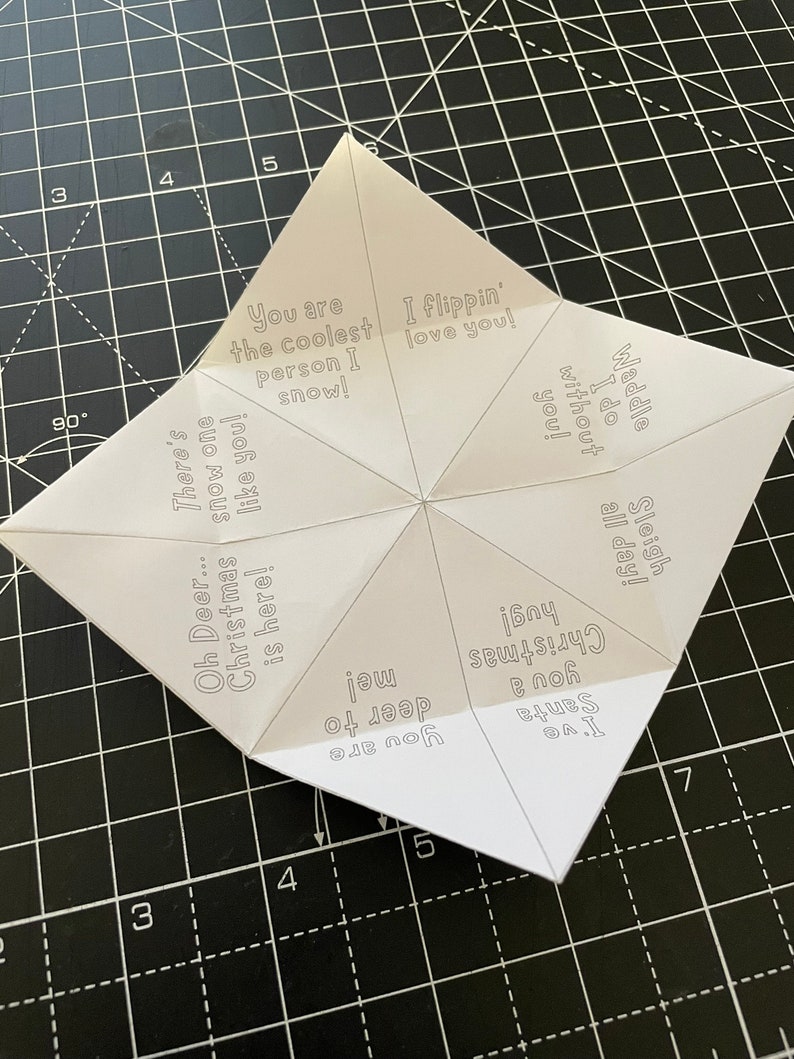 Christmas Chatterbox- Colour Your Own Chatterbox - Printable - Etsy