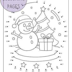 Christmas Dot to Dot Colouring Pages - Printables - Kids Colouring ...