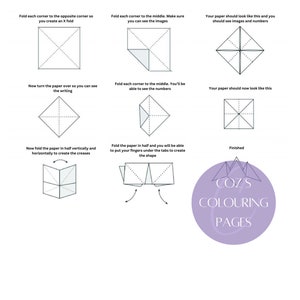Christmas Chatterbox- Colour Your Own Chatterbox - Printable - Etsy