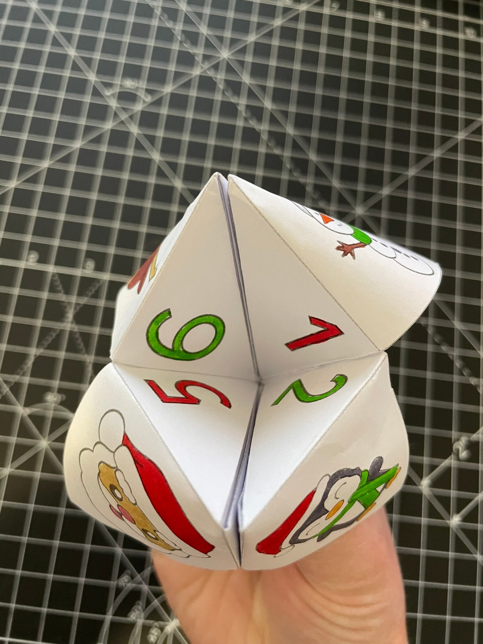 Christmas Chatterbox- Colour Your Own Chatterbox - Printable - Etsy