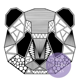 Geometric Animal Zendoodle Colouring Pages - Digital Download - Etsy