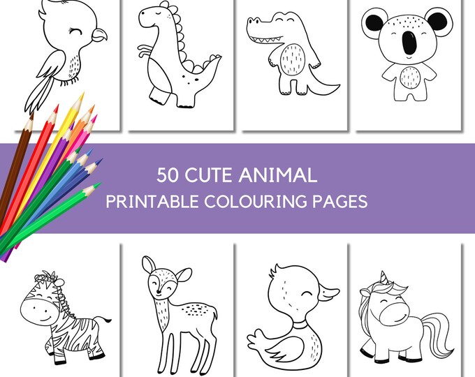 A4 Animal Colouring Page, Coloring Page, Childrens Colouring Page ...