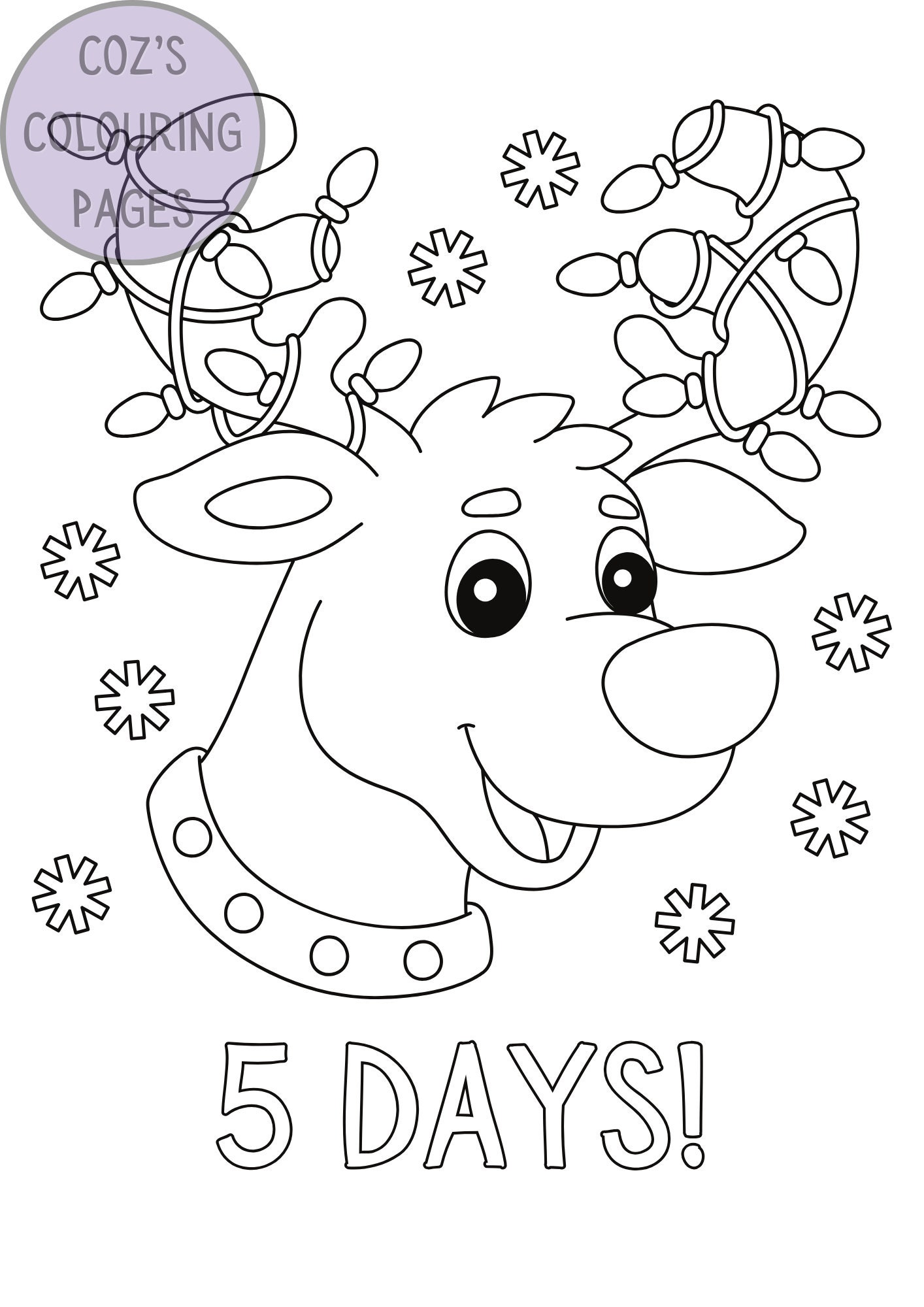 Christmas Countdown Colouring Pages - Printables - Kids Colouring Pages ...