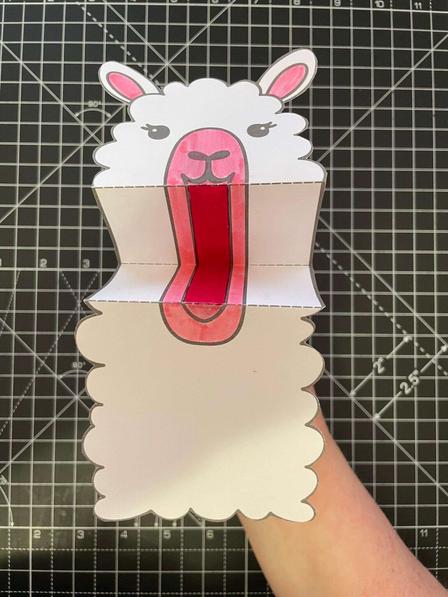 Llama Hand Puppet Colour Your Own Hand Puppet Printable - Etsy