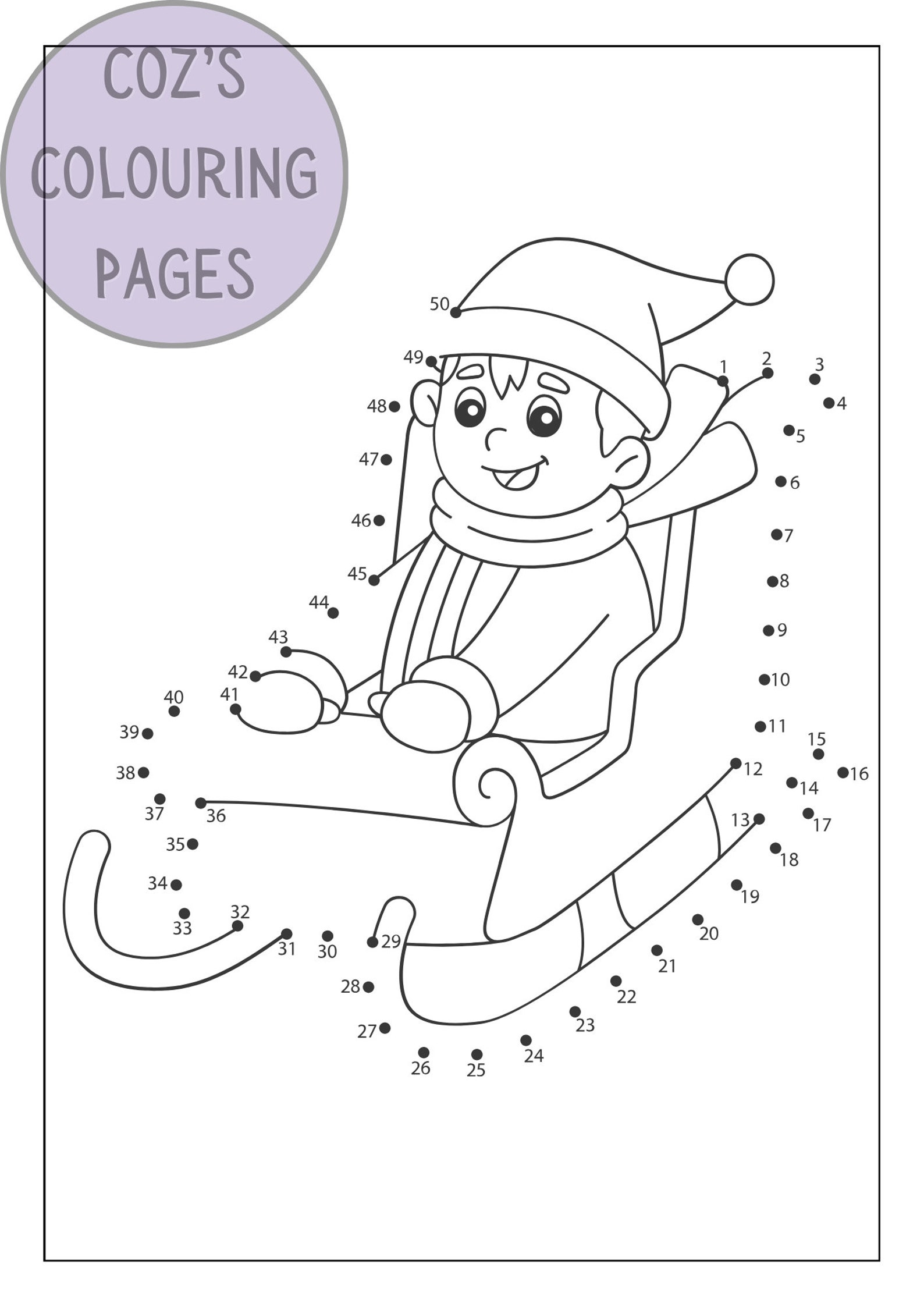 Christmas Dot to Dot Colouring Pages Printables Kids Colouring Pages ...