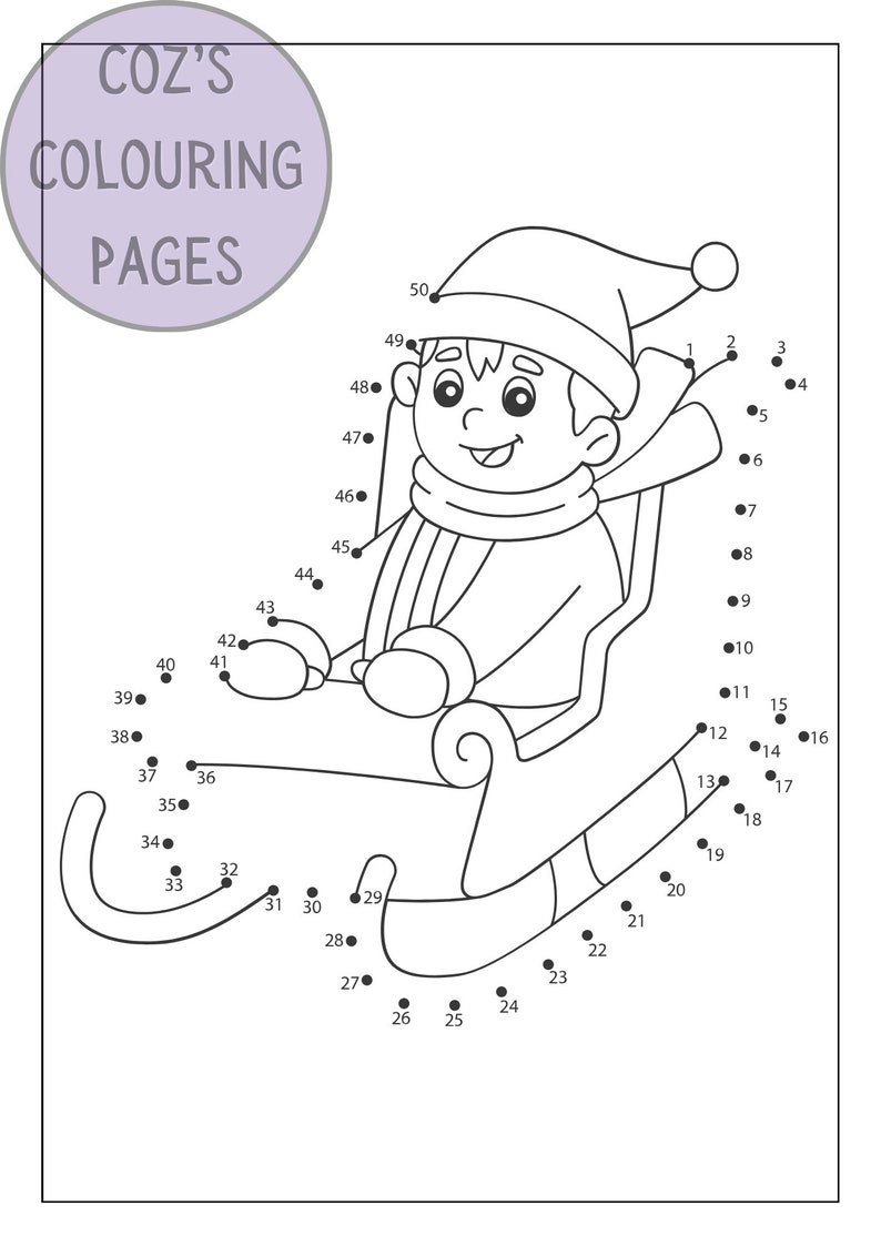 Christmas Dot to Dot Colouring Pages Printables Kids Colouring Pages ...