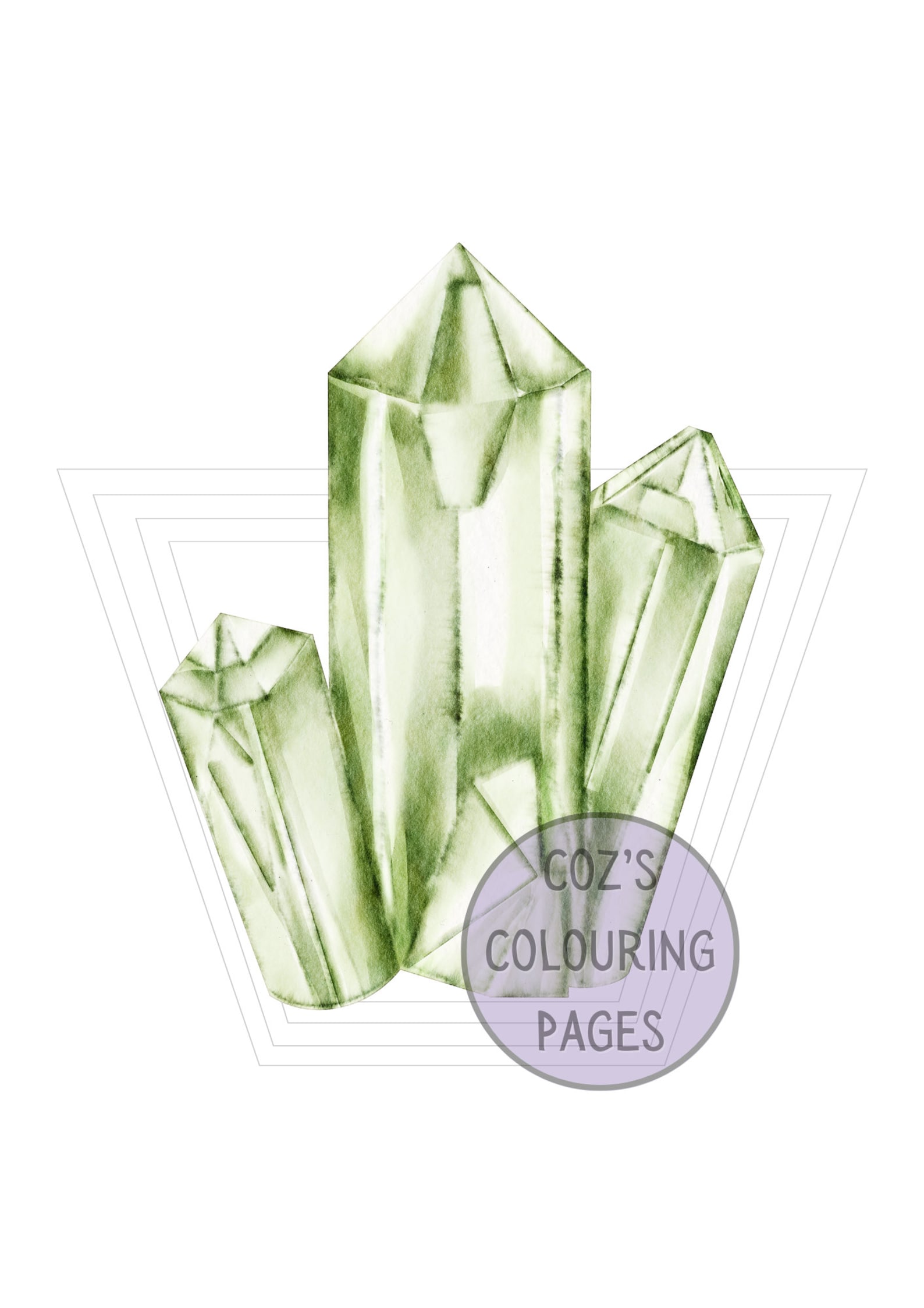 10 Printable Geode Reverse Colouring Pages - Kids & Adult Colouring ...