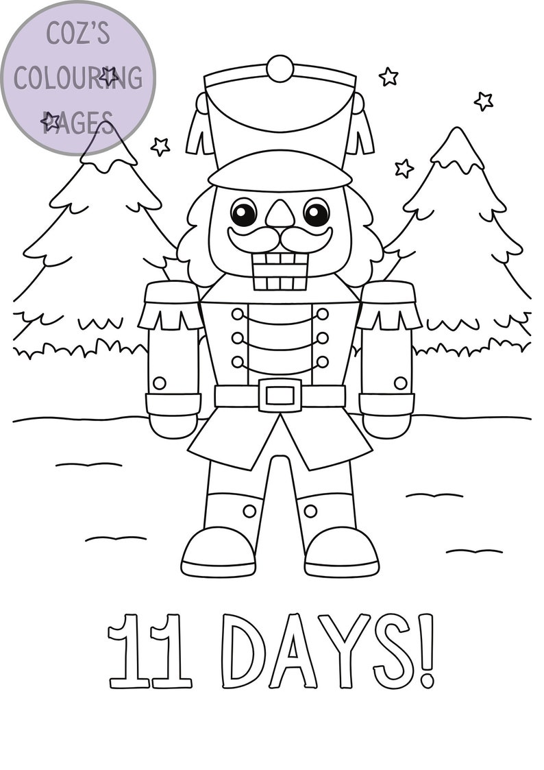 Christmas Countdown Colouring Pages - Printables - Kids Colouring Pages ...