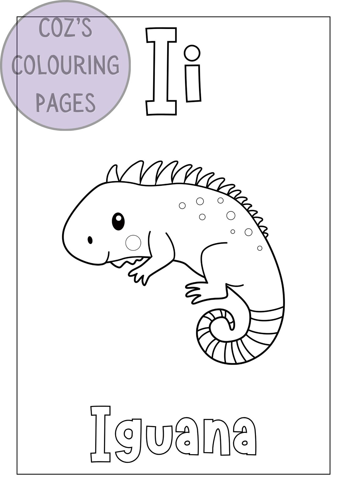 Alphabet Animal Colouring Pages Printables Kids Colouring Pages Digital ...