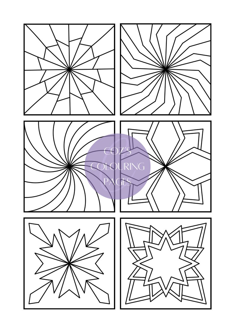 Pattern Colouring Pages - Printables - Digital Download - Etsy Australia