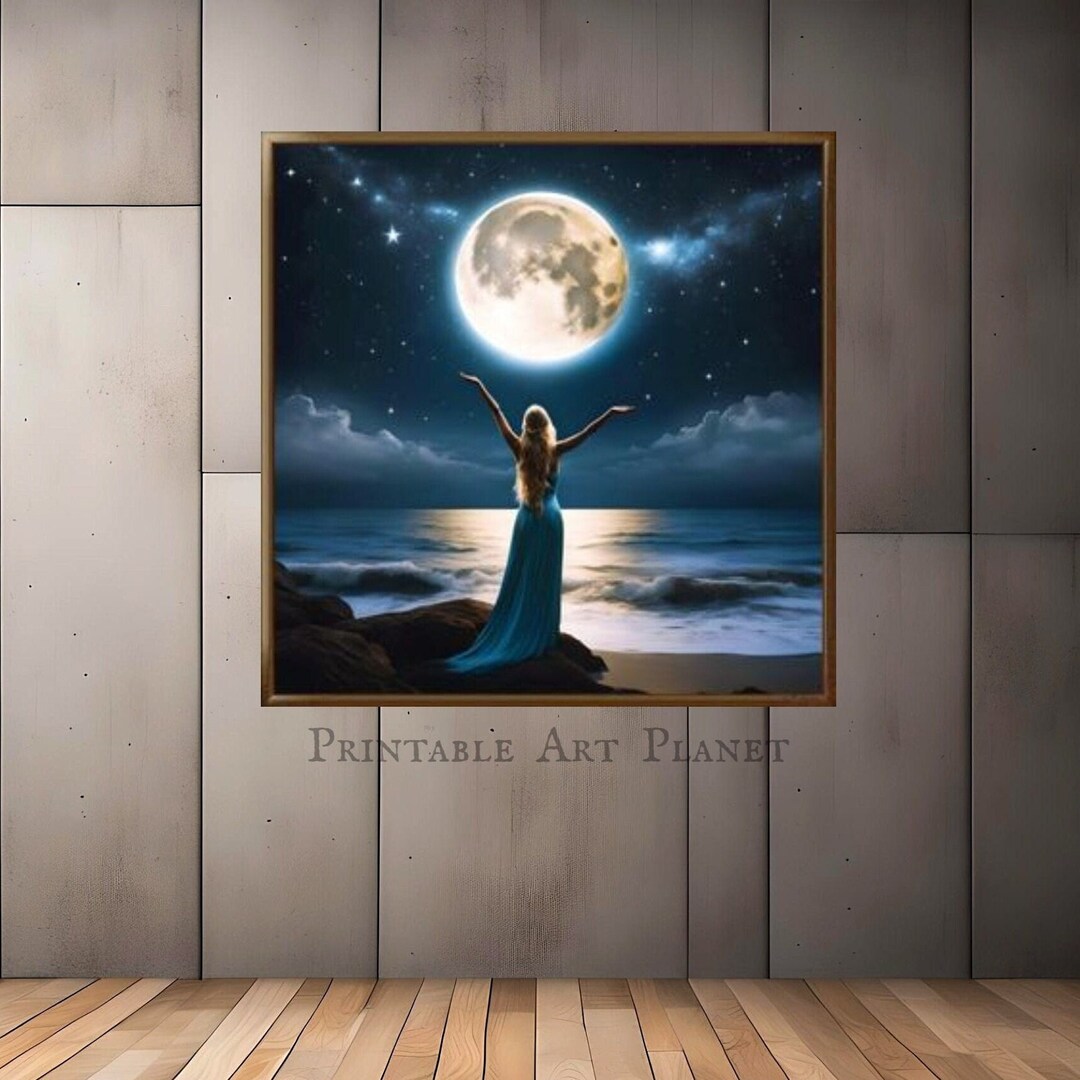 Moon Worship Digital Download Printable Wall Art Instant Download - Etsy