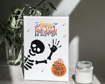 Spooky Halloween Handprint Craft | Halloween Handprint Art | Halloween ...