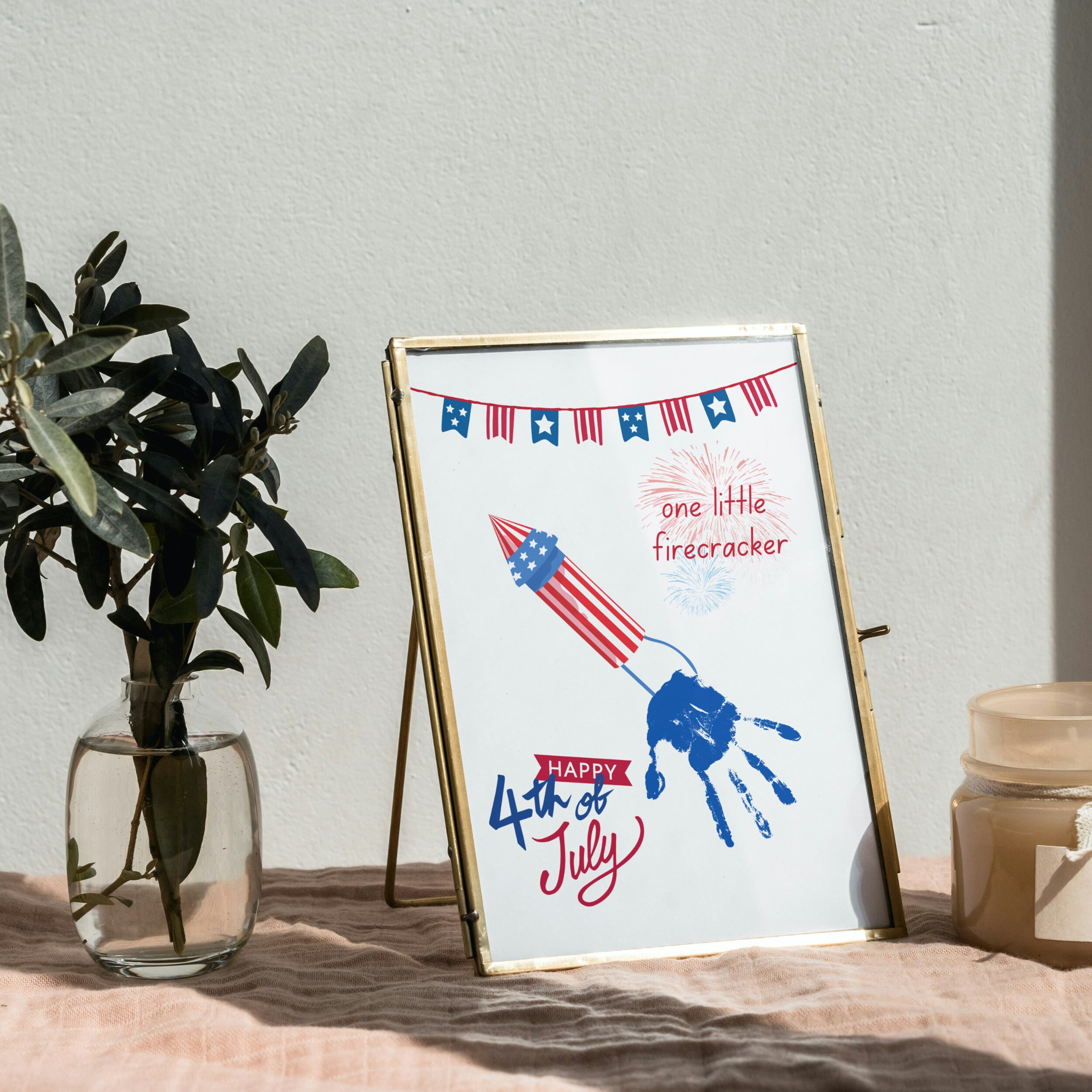 4th of July Handprint Art | 4th of July Craft for Toddlers | Handprint ...