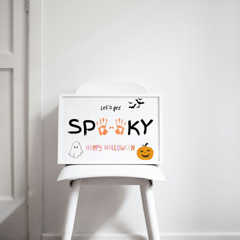 Spooky Halloween Handprint Craft | Halloween Handprint Art | Halloween ...
