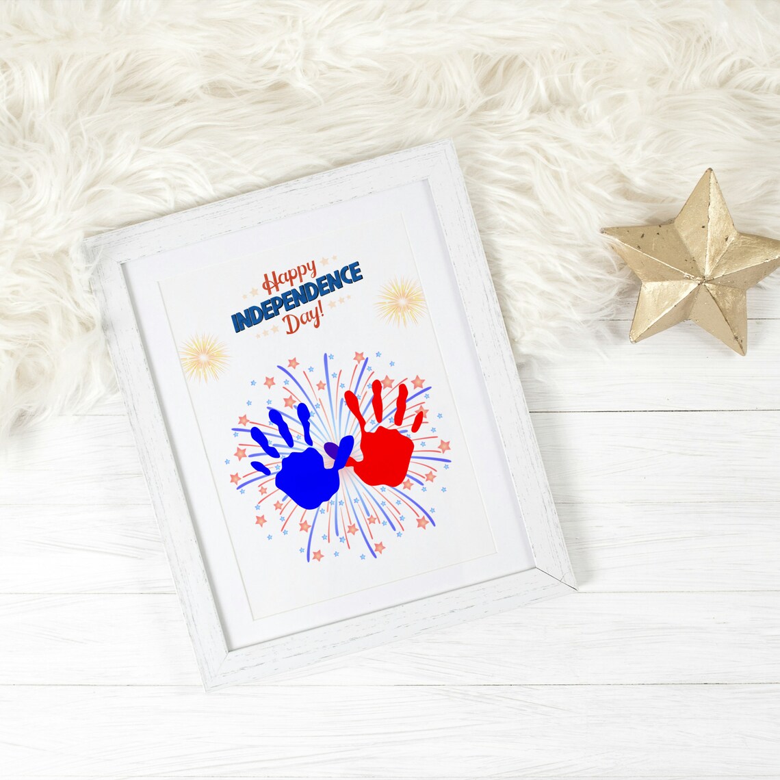 4th of July Handprint Art | 4th of July Craft for Toddlers | Handprint ...