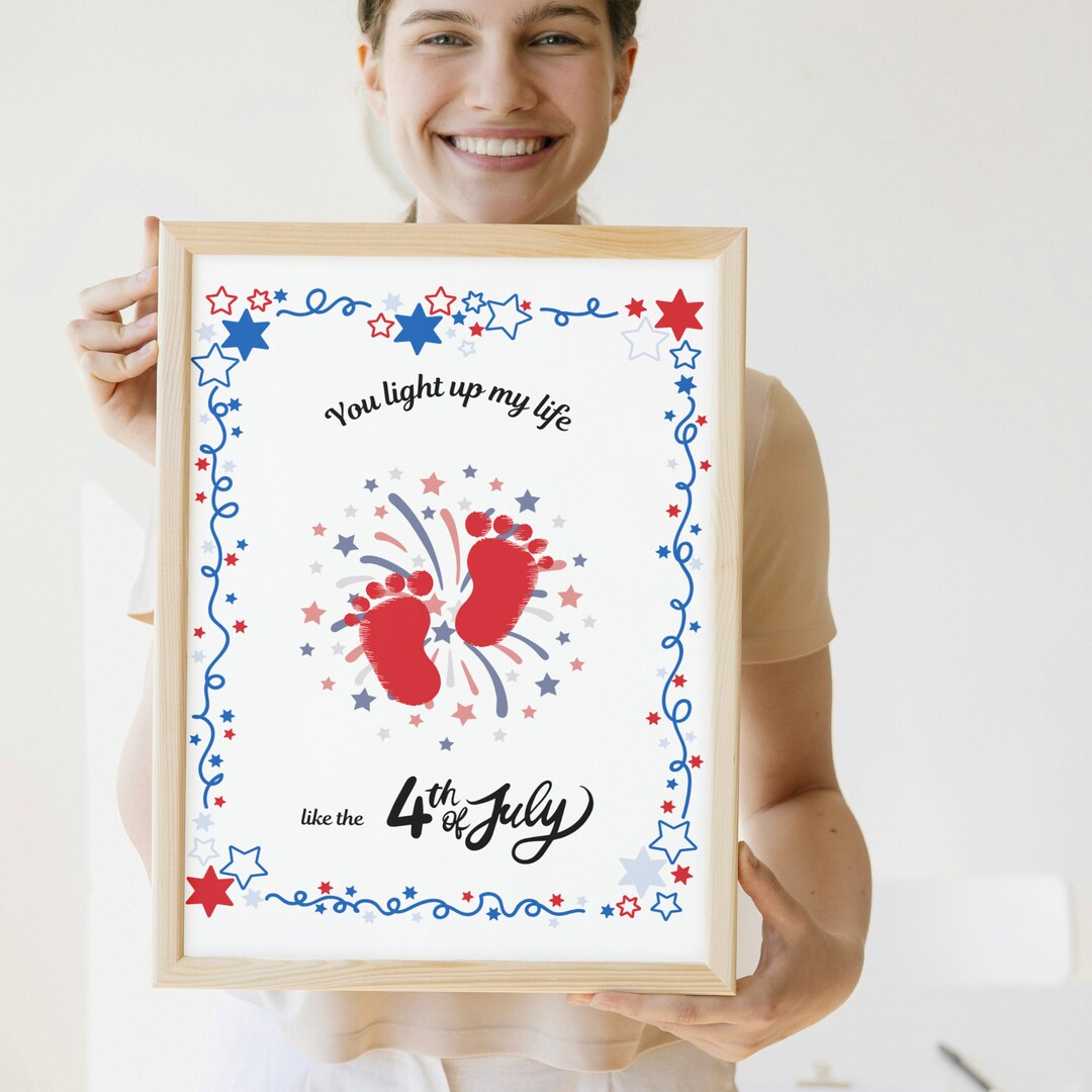 4th of July Handprint Art 4th of July Craft for Toddlers Handprint ...