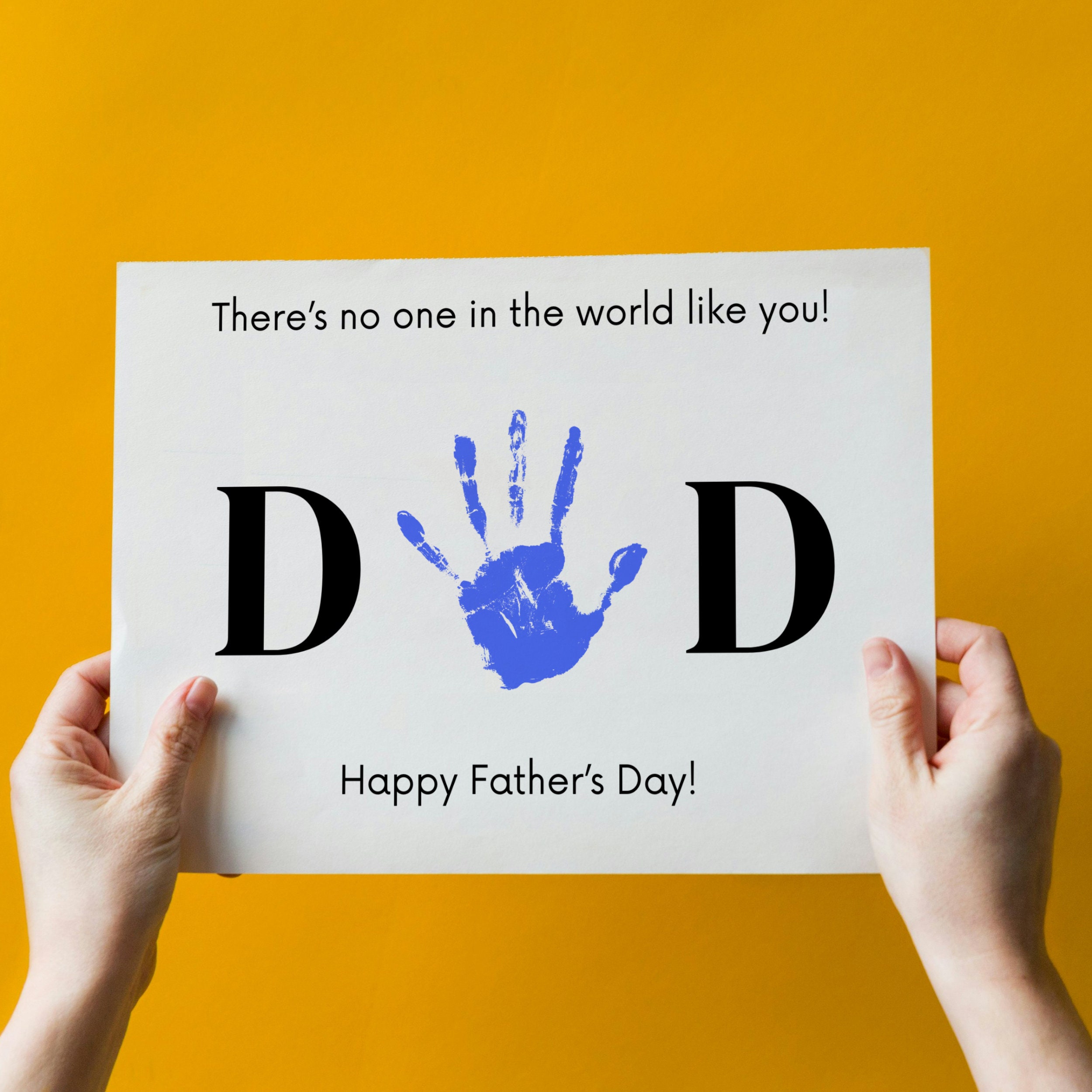 Father's Day Handprint Printable Father's Day Craft DIY Gift for Dad ...