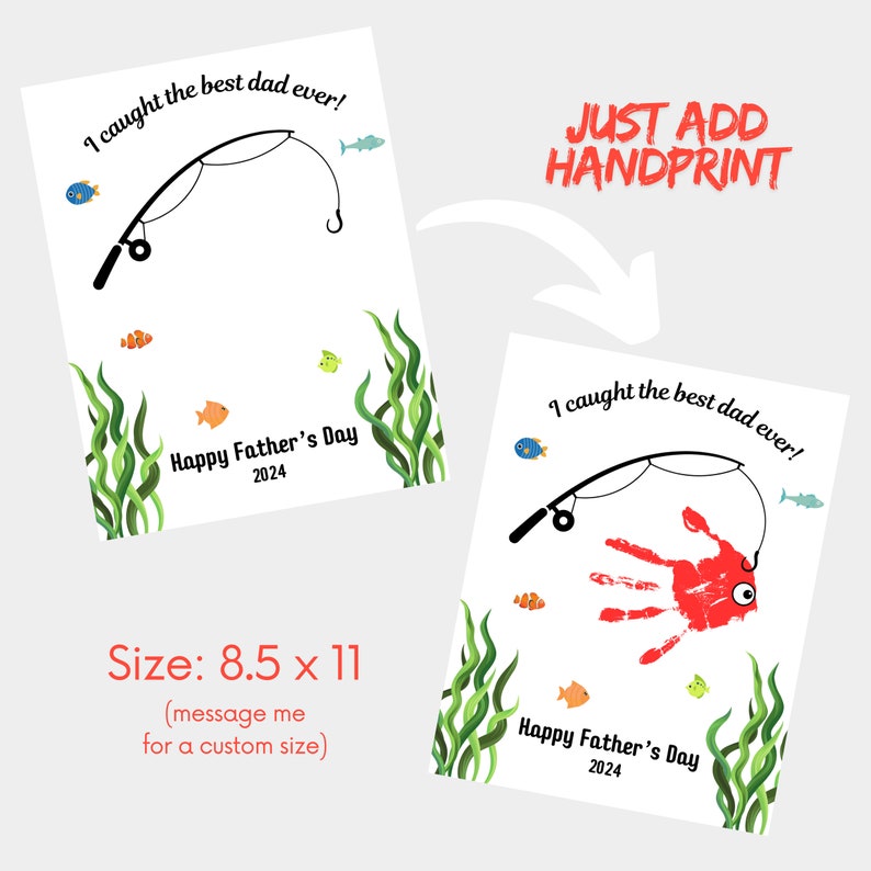 Father's Day Handprint Craft Gift for Dad Father's Day Craft Printable ...