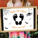 Halloween Footprint Art: Trick or Treat Craft (printable) - Etsy