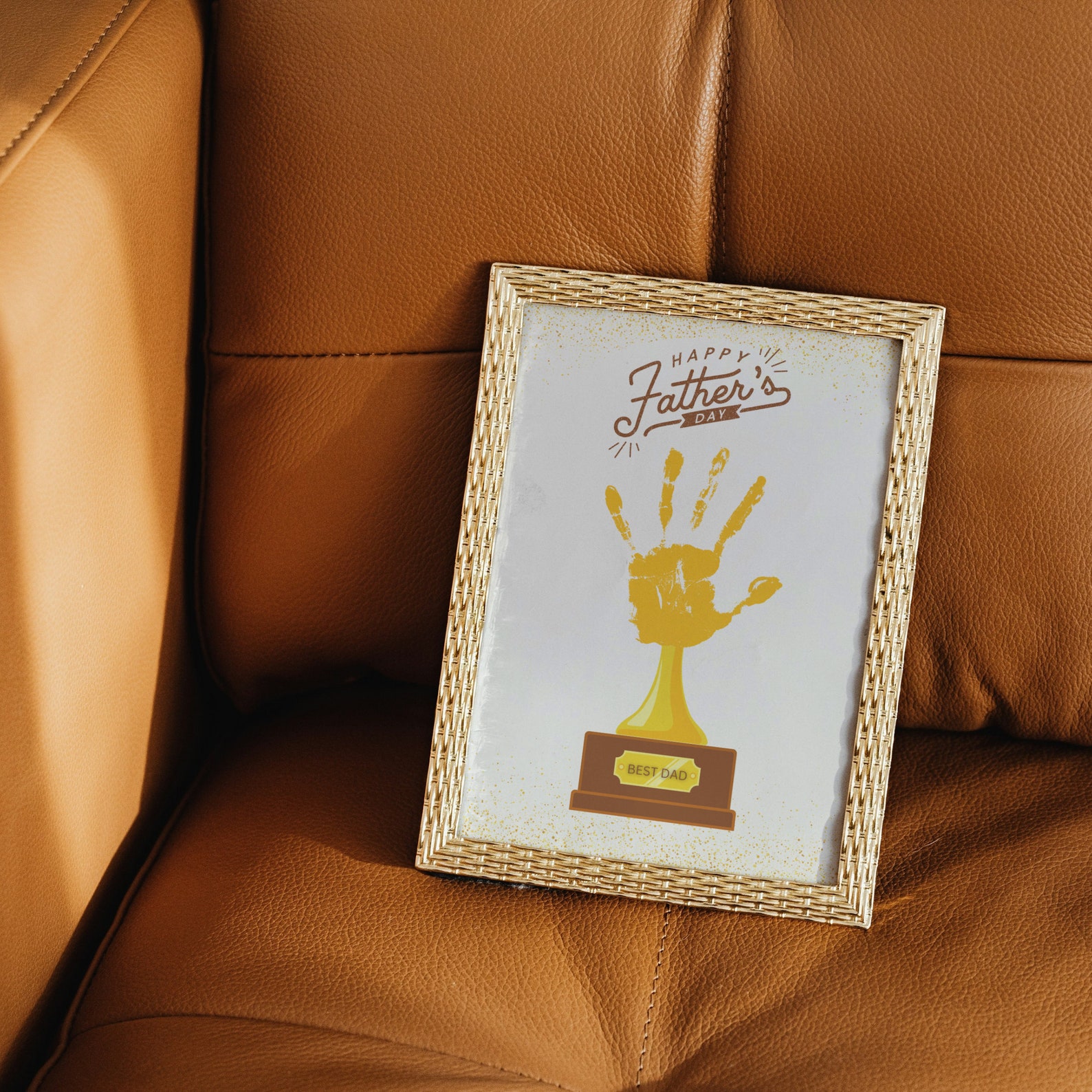 Father's Day Handprint Craft | Father's Day Trophy Handprint | Art for ...