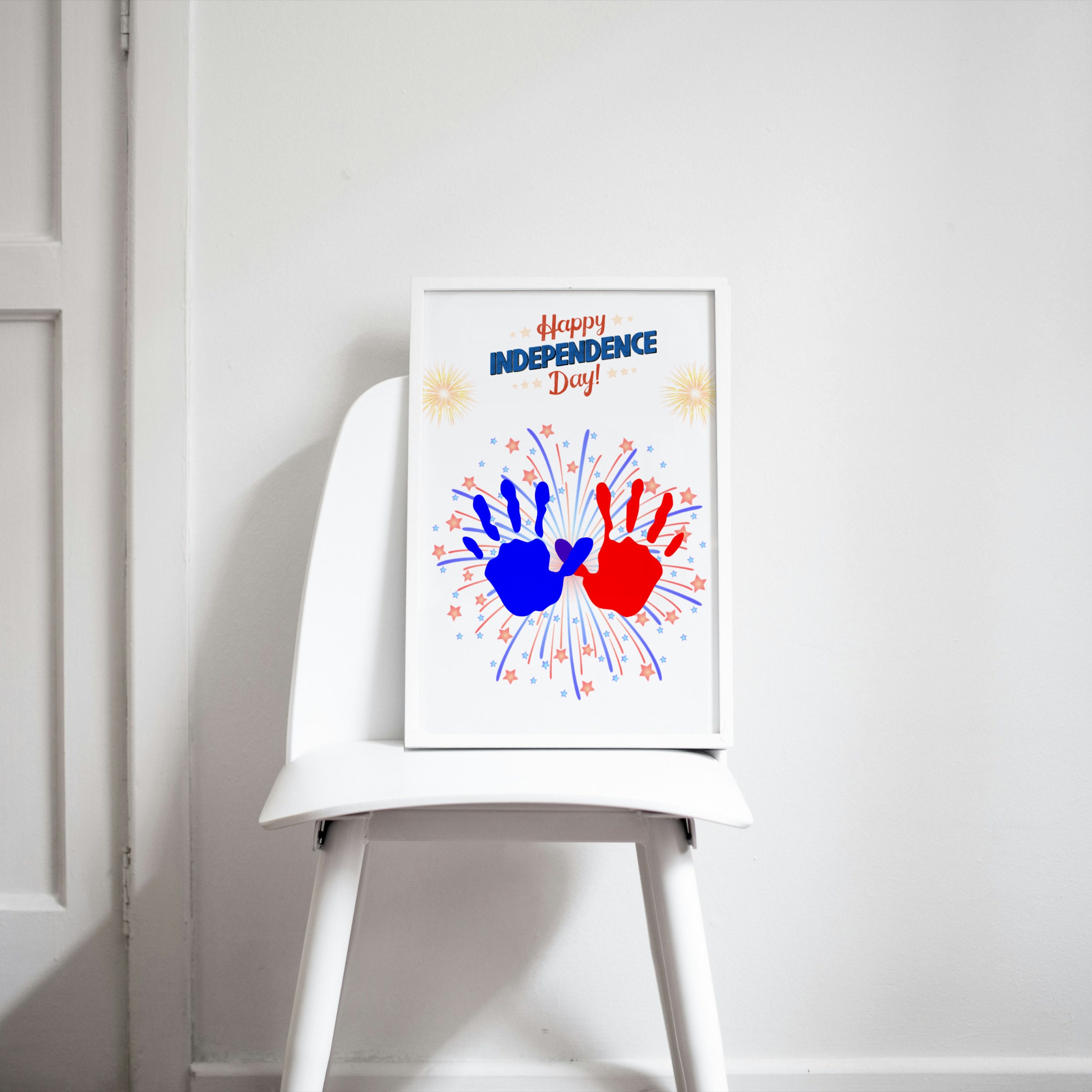 4th of July Handprint Art | 4th of July Craft for Toddlers | Handprint ...