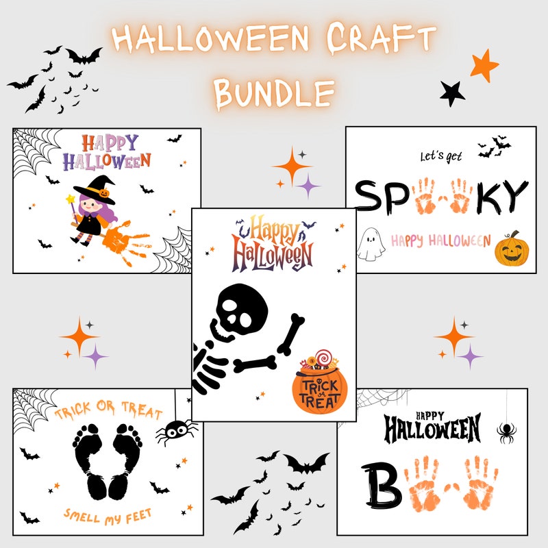 Halloween Handprint Craft - Etsy