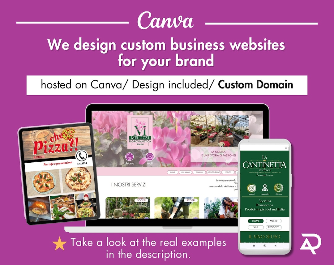 Custom Website Design, Canva Website Design, Website Design for ...