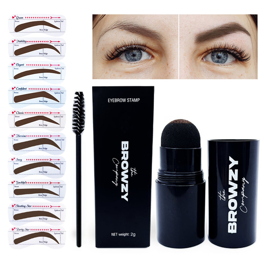 Eyebrow Stamp and Stencil Kit | Eyebrow Pomade Kit | Stamp on Eyebrow ...