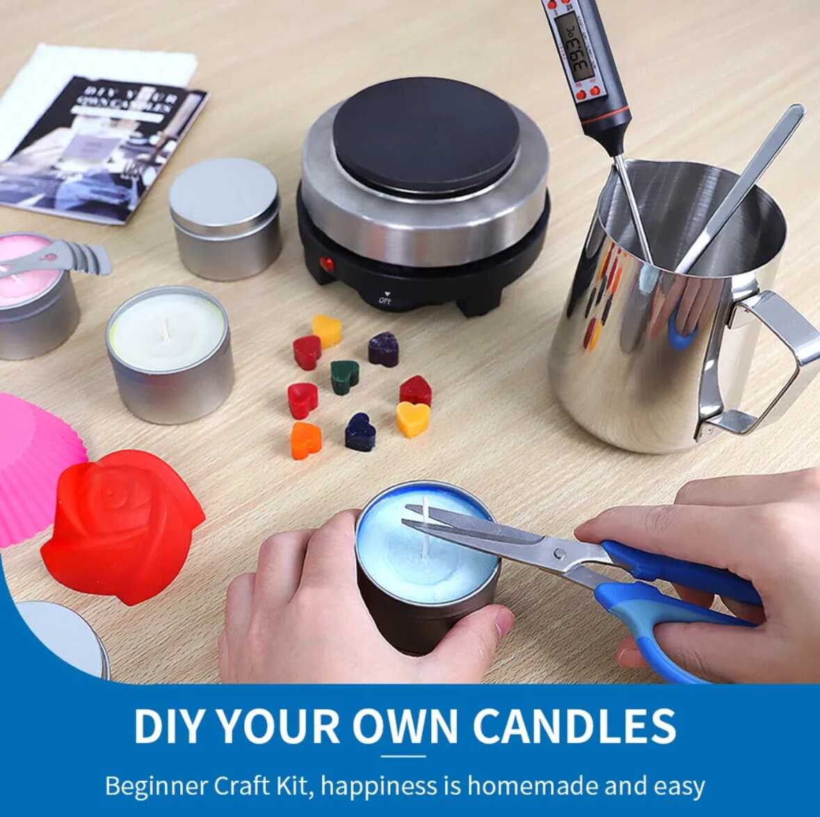 Candle Making Kit , Electric Wax Meter , DIY Kit , Full Candle Making ...