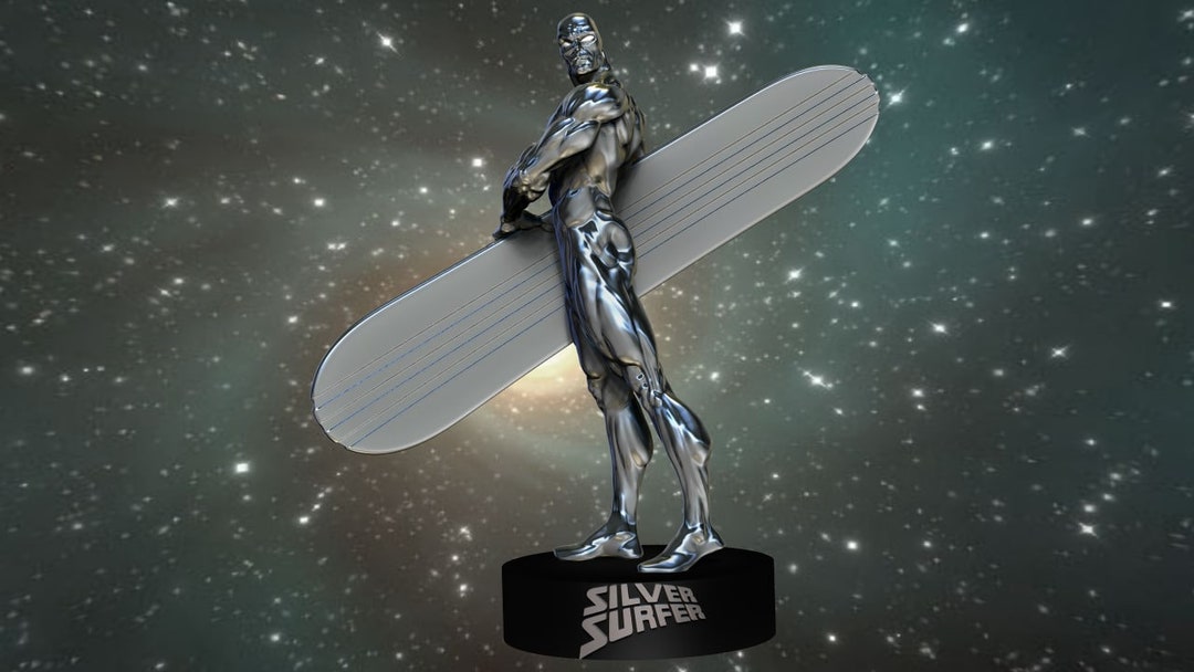 Silver Surfer 3D STL File 3D Design 3D - Etsy Canada