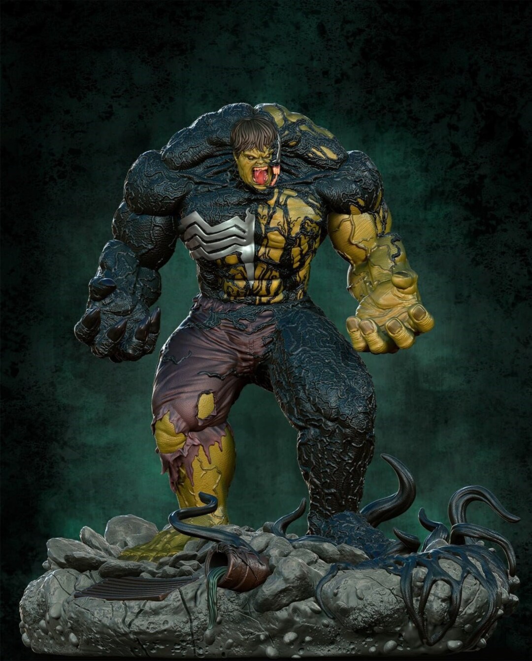 VENOMIZED HULK- 3D Design 3D Printer - Etsy