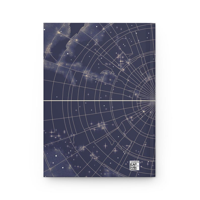 Sci Fi Hardcover Journal, Stars Space Celestial Map, Writing Notebook ...