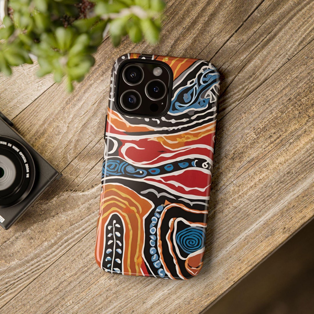 Phone Case, Aboriginal Art Abstract Tough iPhone Google Pixel Samsung ...