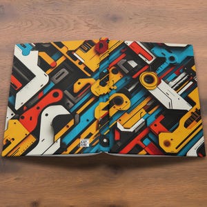 Sci Fi Hardcover Journal Matte, Cyberpunk Futuristic Diary Notebook ...