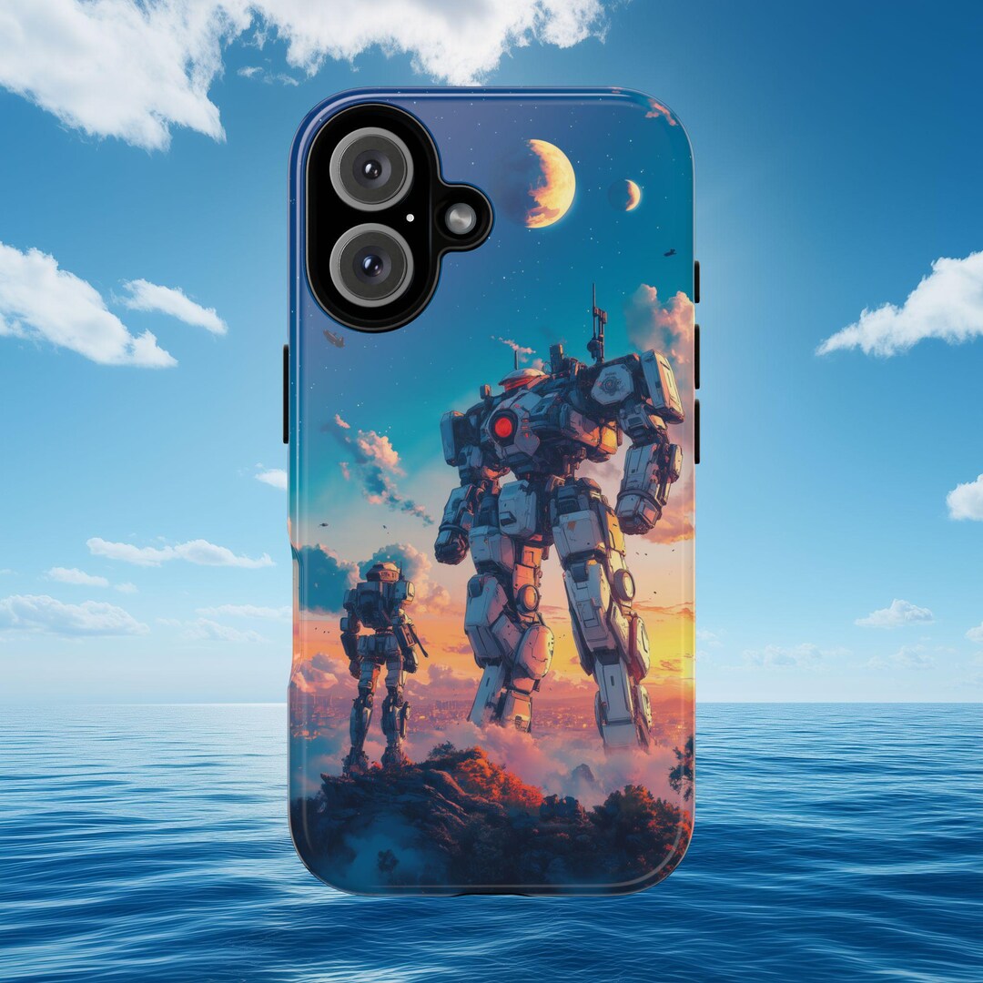 Anime Mech Phone Case, Gundam Tough Case, Robot Anime Phone Cover, Mech ...