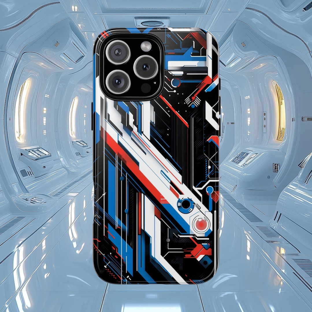 Cyberpunk iPhone Case, Futuristic Tough Cover, Sci Fi Mobile ...