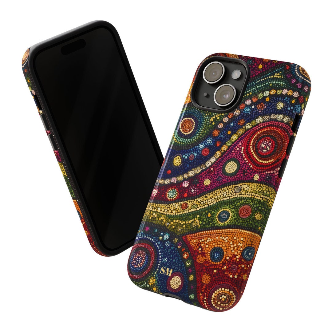 Aboriginal Art Tough Phone Case for Iphone, Indigenous Tribal Design ...