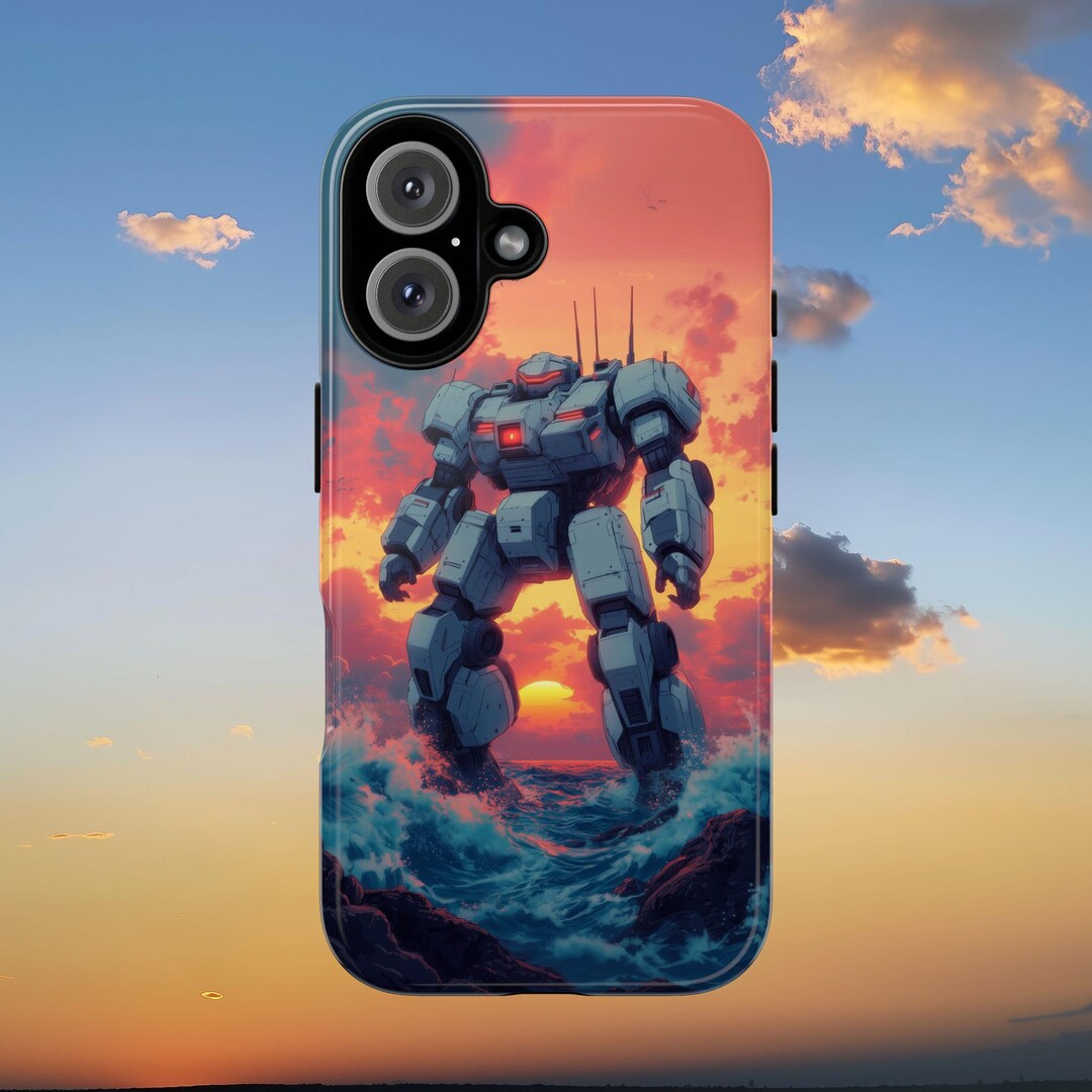 Sci Fi Anime Mech Gundam Tough Phone Case, iPhone Case, Robot Mech ...