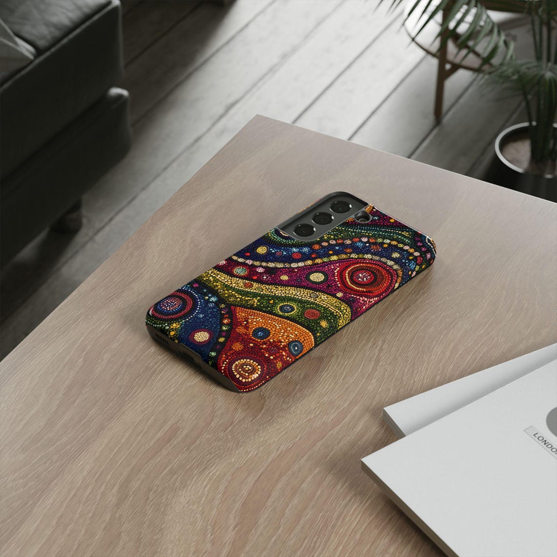 Aboriginal Art Tough Phone Case for Samsung Galaxy, Indigenous Tribal ...