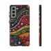 Aboriginal Art Tough Phone Case for Samsung Galaxy, Indigenous Tribal ...