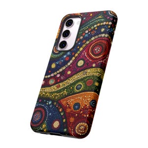Aboriginal Art Tough Phone Case for Samsung Galaxy, Indigenous Tribal ...